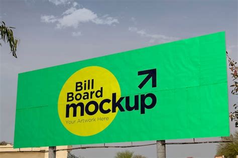 길가 빌보드 기호 이랑 옥외 간판 템플릿 프리미엄 Psd 파일