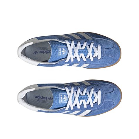 W 아디다스 가젤 인도어 블루 퓨전 클라우드 화이트 Adidas Kream