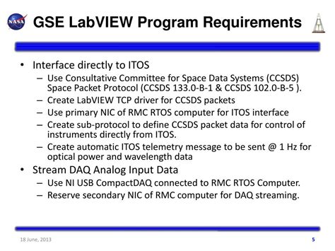 Ppt Labview Based Real Time Ground Support Telemetry With Ccsds Space