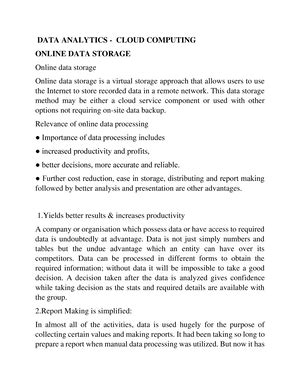 Average And Worst Case Analysis Data Analysis Algorithm Studocu