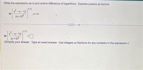 solved write the expression as a sum and or difference of