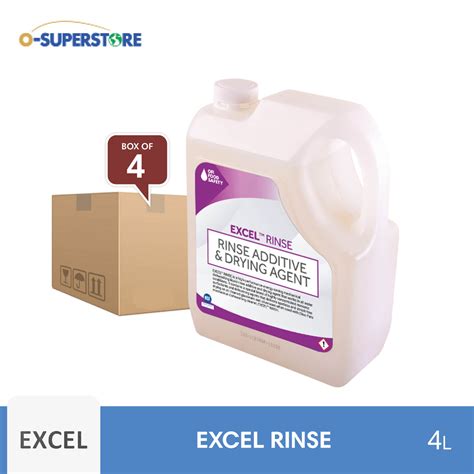 Excel Rinse 4l X 4 Case — O Superstore