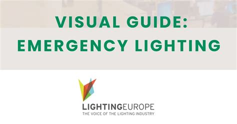 Visual Guide On Emergency Lighting