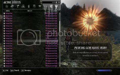 Active Effect Timer At 0 But Icons Graphical Effects Still Showing Skyrim Technical Support