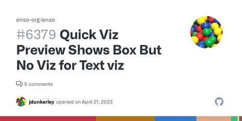 Quick Viz Preview Shows Box But No Viz For Text Viz · Issue 6379