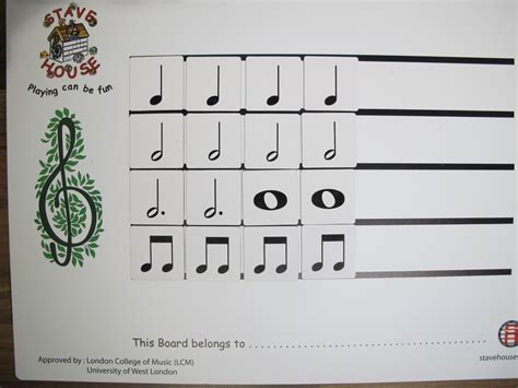 Standard Notation Set Student Size Id Required Stave House