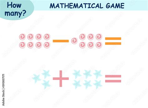 Mathematical Examples Of Addition And Subtraction Educational Page For