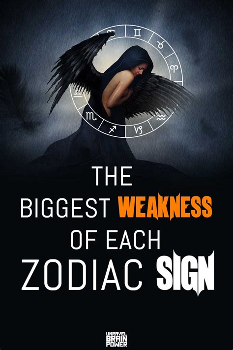The Biggest Weakness Of Each Zodiac Sign Unravel Brain Power