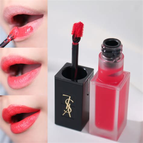 로제 Pick 입생로랑 틴트 따뚜아쥬 꾸뛰르 벨벳 크림 202 코랄심볼 네이버 블로그