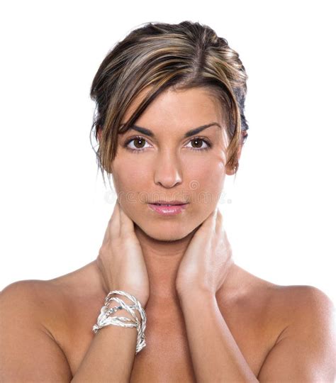 Brunette Model Headshot Stock Photo Image Of Beauty