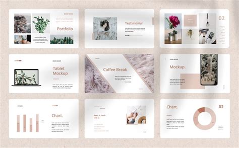 The Powerpoint Presentation Is Designed To Look Like It Has Many Different Sections