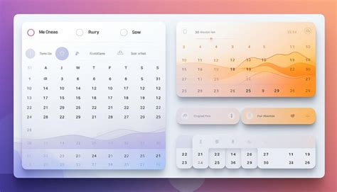 Premium Photo Calendar Wall Website Layout Ux Design Futuristic Design