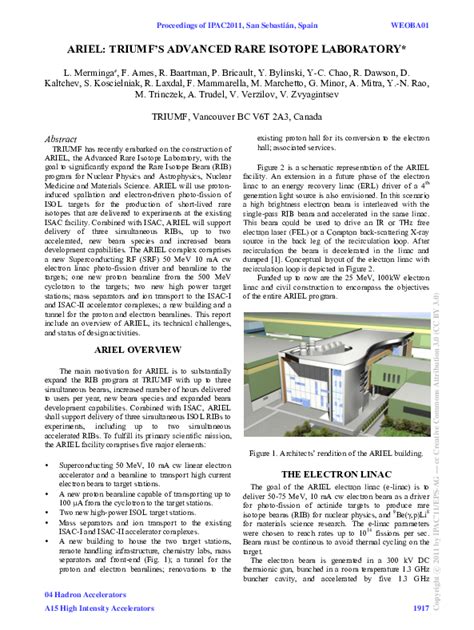 Pdf Ariel Triumfs Advanced Rare Isotope Laboratory