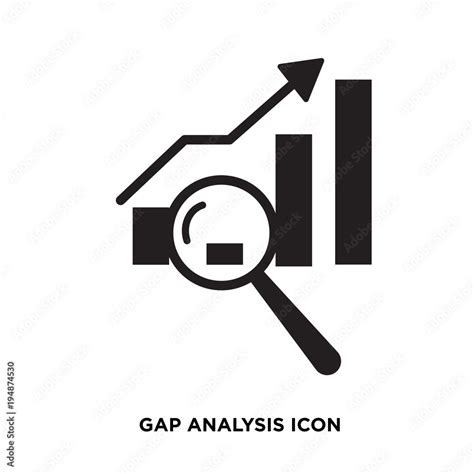 Gap Analysis Icon Isolated On White Background For Your Web Mobile And