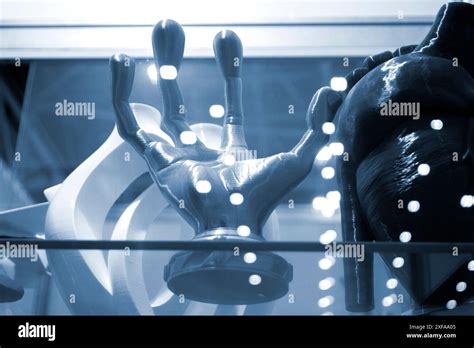 Object In Form Of Hand Printed On 3d Printer Three Dimensional Model