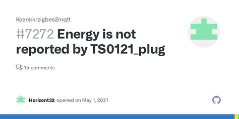 Energy Is Not Reported By Ts0121plug · Issue 7272 · Koenkkzigbee2mqtt · Github