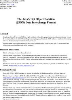 The JavaScript Object Notation JSON Data Interchange Format