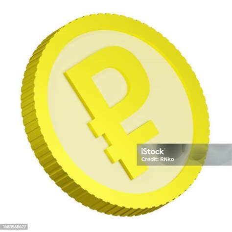 러시아의 화폐 단위 기호가 있는 금 러시아 루블 동전의 3d 렌더링 성공 부 소득의 상징 흰색 배경에 격리된 사실적인 그림 100 유로 지폐에 대한 스톡 사진 및 기타