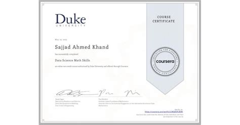 sajjad khand on linkedin completion certificate for data science math