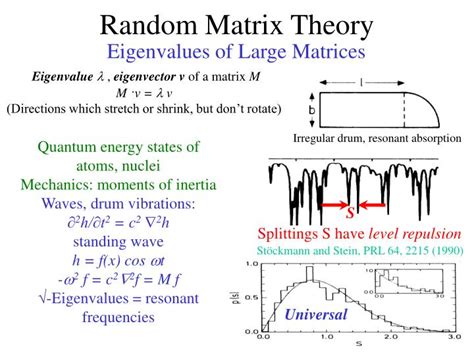 ppt random universality random matrix theory and extreme value