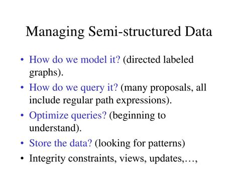 Ppt Putting Semi Structured Data To Practice Powerpoint Presentation