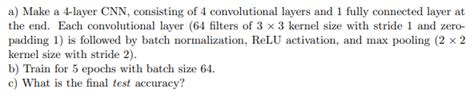 Solved Please Do The Problem Only Using Pytorch And The