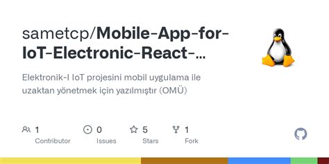 Github Sametcp Mobile App For Iot Electronic React Native Elektronik I Iot Projesini Mobil