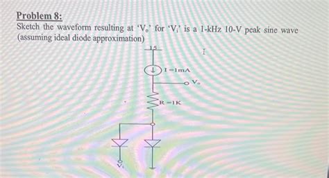 Solved Problem 8 Assuming Ideal Diode Approximation