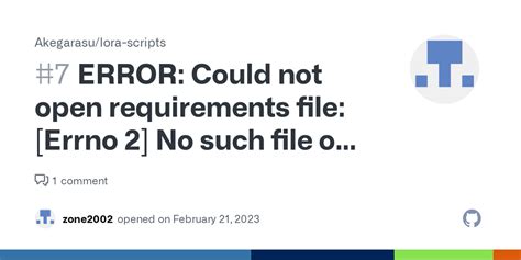Error Could Not Open Requirements File Errno 2 No Such File Or Directory Requirementstxt