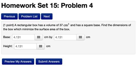 Solved Homework Set 15 Problem 4 Previous Problem List Next