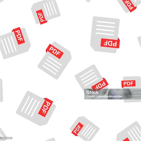 Pdf 문서 참고 아이콘 완벽 한 패턴 배경입니다 종이 시트 벡터 일러스트 Pdf 메모장 문서 기호 패턴입니다 0명에 대한 스톡 벡터 아트 및 기타 이미지 Istock
