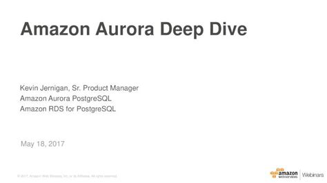Pdf Amazon Aurora Deep Dive Download2017 05nocoug201705jerniganamazon