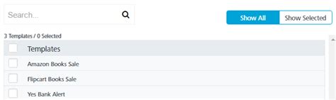 Exporting Sms Templates