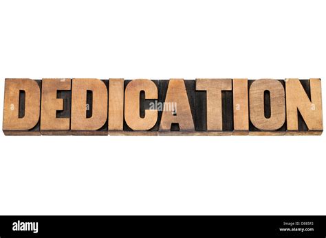 Dedication Word Art