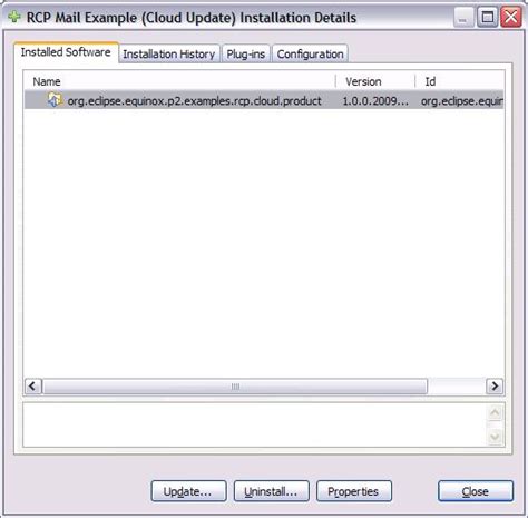 Equinox P Adding Self Update To An RCP Application Eclipsepedia