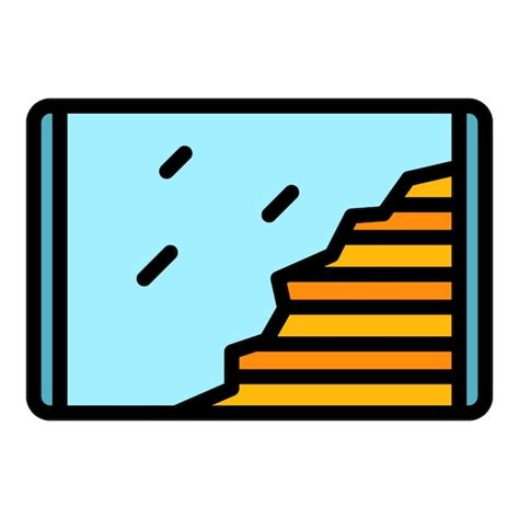 Premium Vector Broken Display Tablet Icon Outline Broken Display Tablet Vector Icon Color Flat