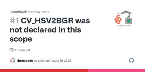 CV HSV2BGR Was Not Declared In This Scope Issue 1 Lbrombach Opencv