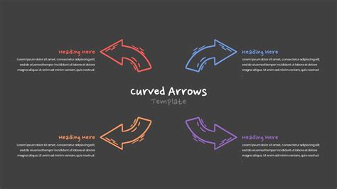 Curved Arrow Infographic PowerPoint Template SlideBazaar