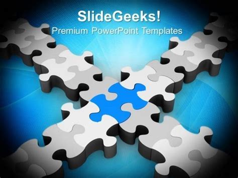 Intersect Strategy Puzzles Leadership Powerpoint Templates And