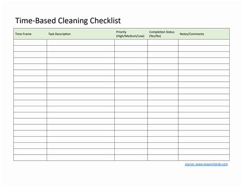 Free Cleaning Templates Pdf Word Excel