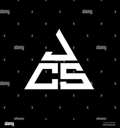 Jcs Triangle Letter Logo Design With Triangle Shape Jcs Triangle Logo Design Monogram Jcs