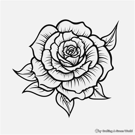 Simple Rose Tattoo Outline Minimalist Design And Meaning