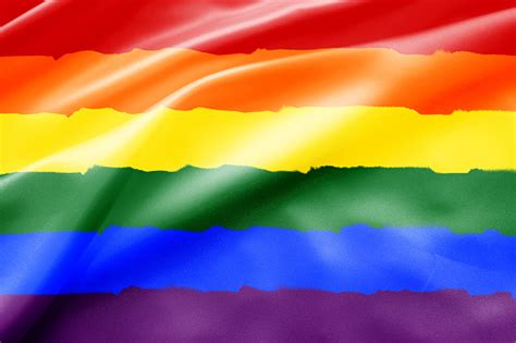 성소수자 웨이브 무지개 깃발 자부심 달 사회 운동 무지개 플래그는 레즈비언 게이 양성애자 트랜스 젠더 인권 관용과 평화 3d 일러스트의 상징이다 3차원 형태에 대한 스톡