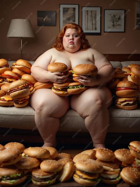 Premium Photo Big Fat Woman Sits On A Coach In A Room Covered With A