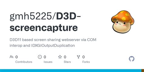github gmh5225 d3d screencapture d3d11 based screen sharing