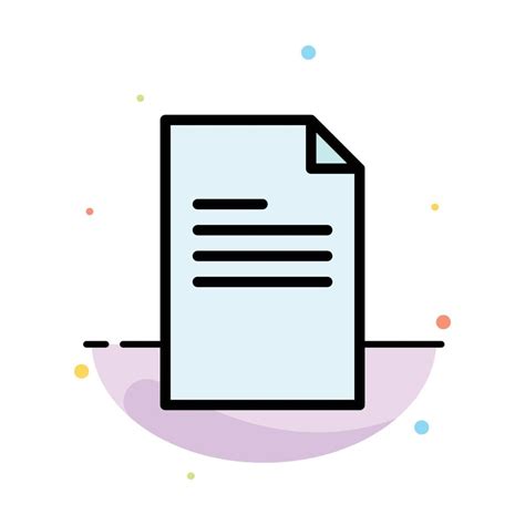 File Text Data Report Abstract Flat Color Icon Template 13521181 Vector Art At Vecteezy