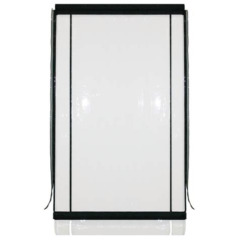 Bistro Blinds 180 X 240cm 075mm Clear With Black Trim Pvc Outdoor