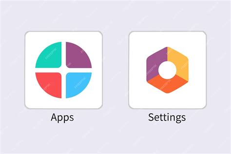 Les Icônes Des Applications Du Module Odoo 17 Et Des Paramètres Du Module Vecteur Premium