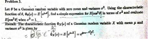 solved let θ be a gaussian randoin variable with zero mean