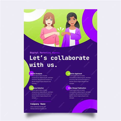 Free Vector Marketing Agency Template Design